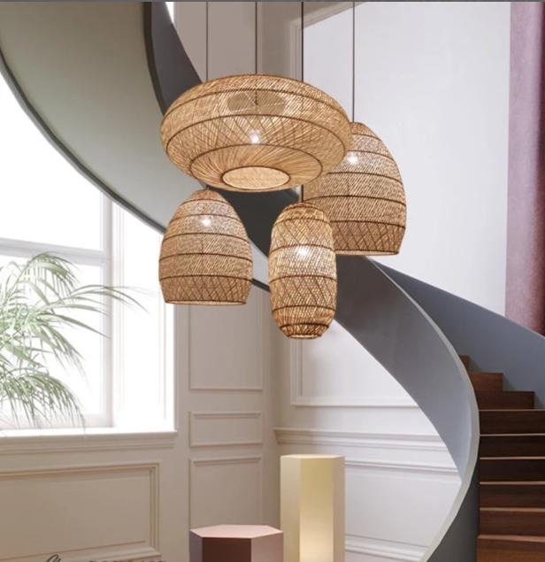 Handmade Rattan Pendant Light. – Illuminated Hearts